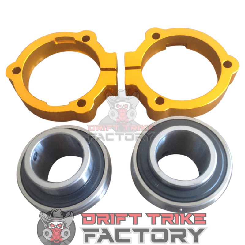 Motorised Drift Trike Axle Kit 40mm with Bearing Hangers | Motorised ...